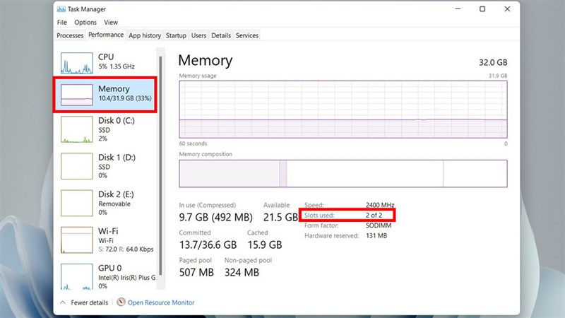 Hướng dẫn kiểm tra số khe RAM laptop chính xác nhất